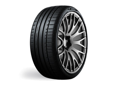 REAR Wheel & Tyres Package( DRC Rapide Gunmetal / Polished Lip + 275/4